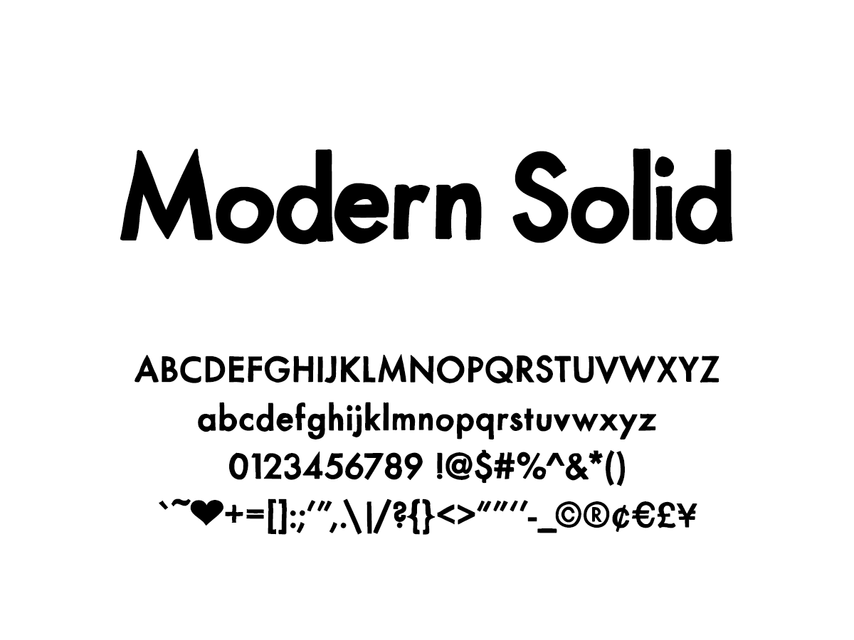 Mix Fonts - Mix Modern Solid