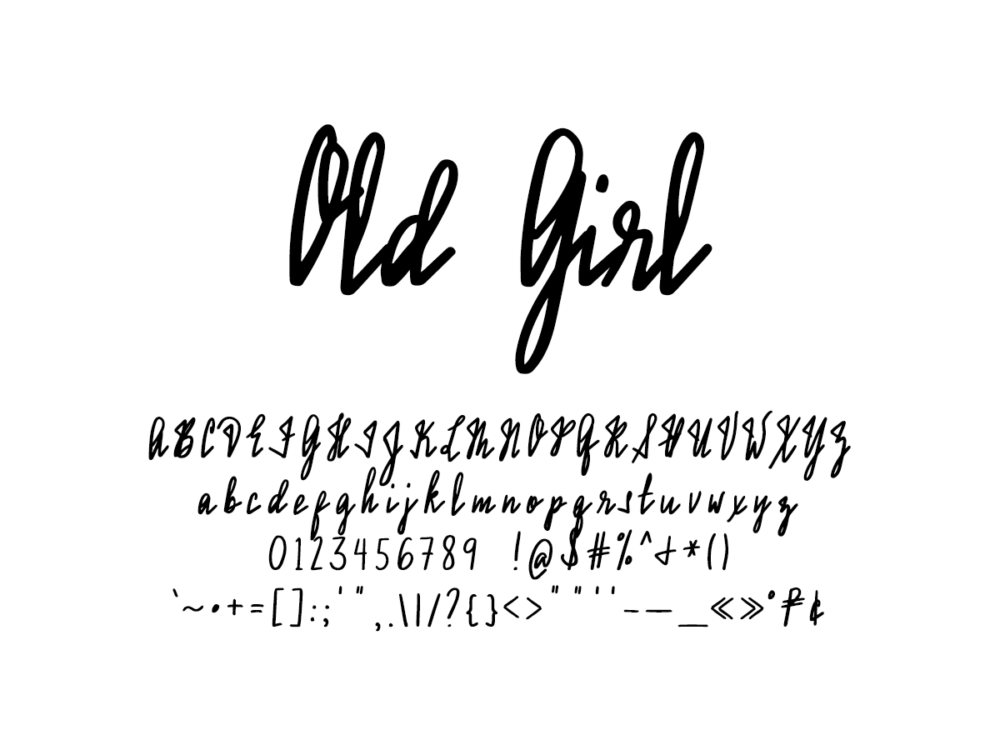 Mix Fonts - Mix Old Girl