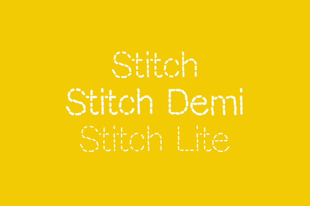 Mix Fonts - Mix Stitch (Regular, Lite and Demi)