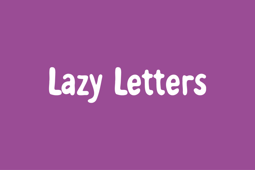 Mix Fonts - Mix Lazy Letters